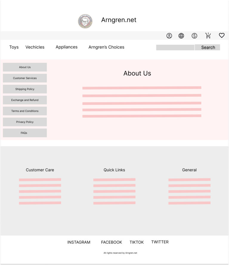 Arngren Website Redesign - Hans Mensah's Portfolio